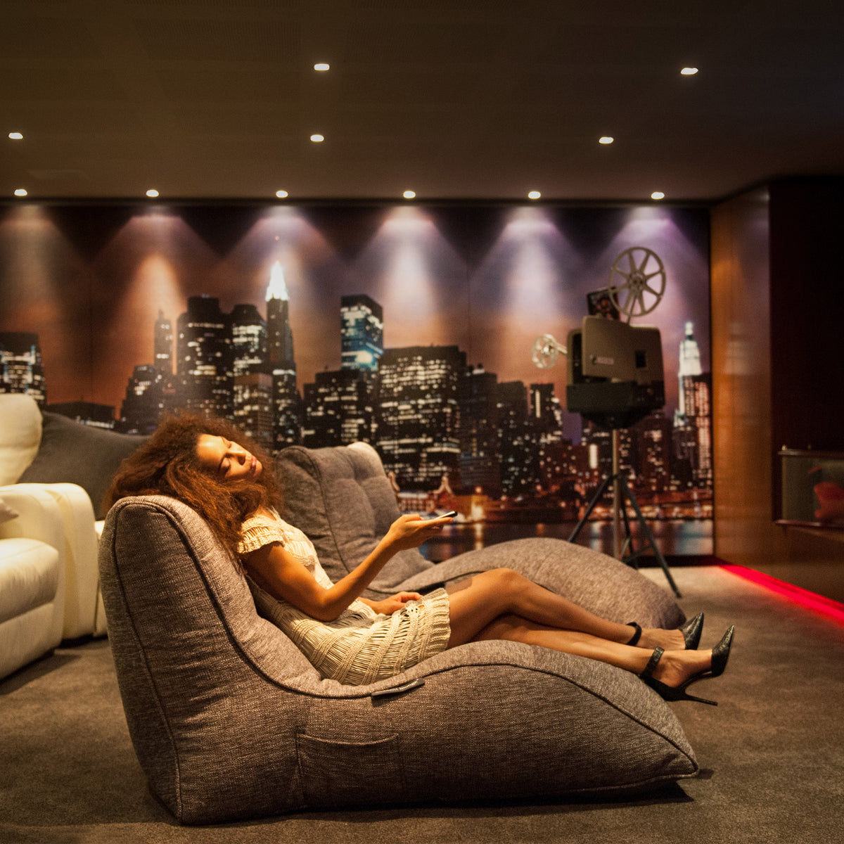 Avatar Lounger - Interior Fabric Home Cinema & Gaming Chair – Ambient Lounge® - UK